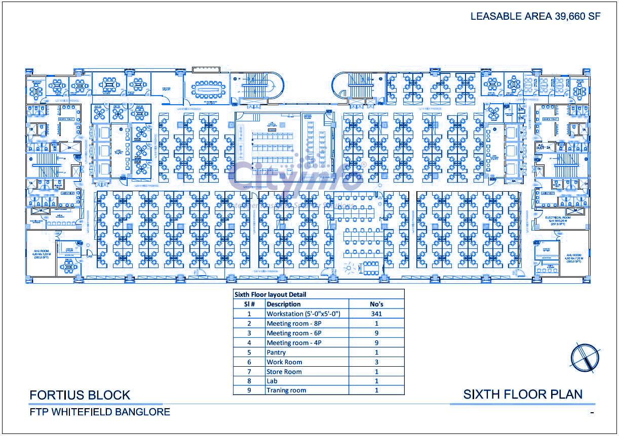 Sixth Floor - 39660 Sq.Ft in First Technology Place - Fortius in ...